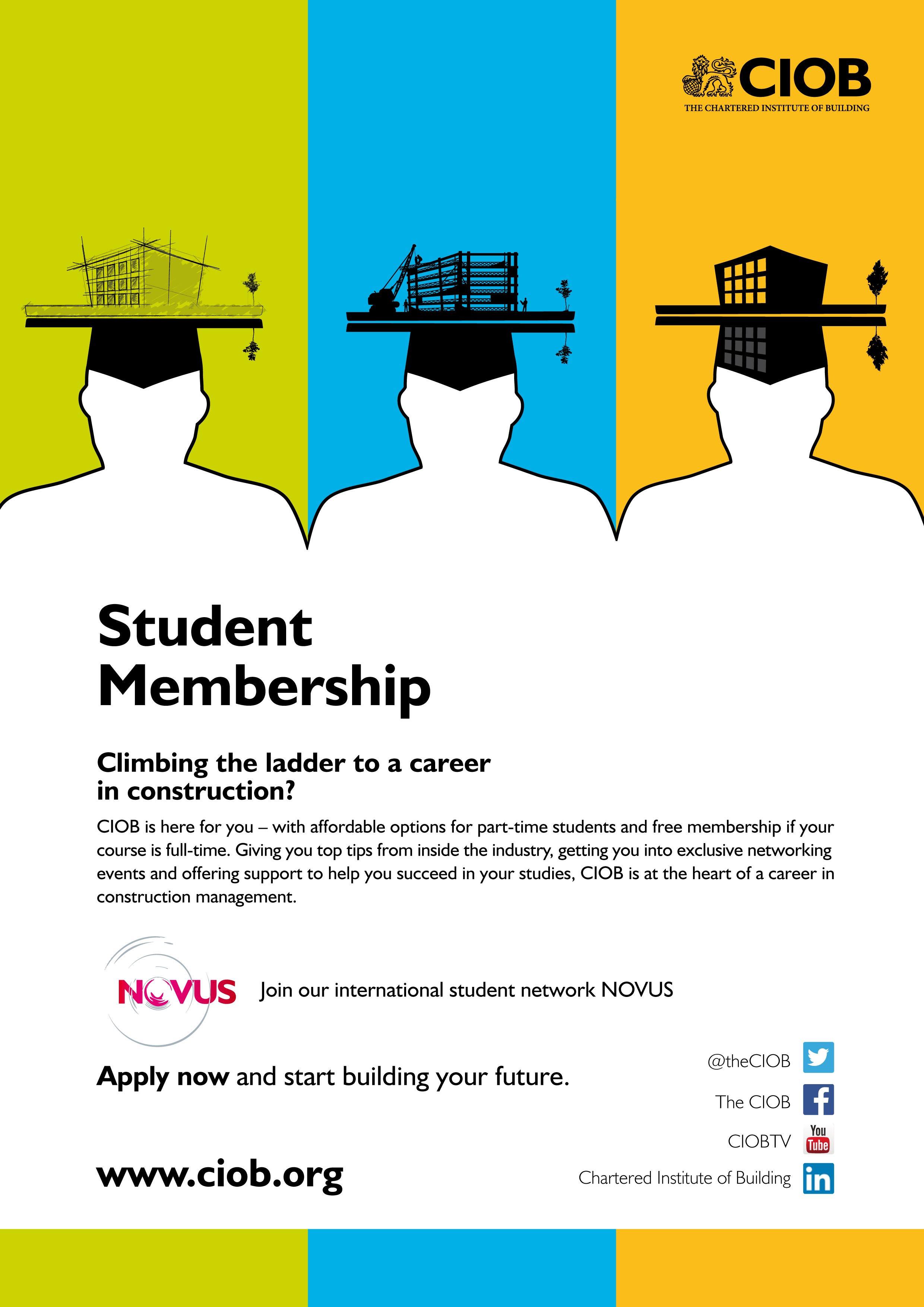 CIOB Student Communication Campaign Poster – KATE ANDERSON